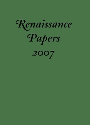 Renaissance Papers 2007 by Christopher Cobb (English) Hardcover Book ...