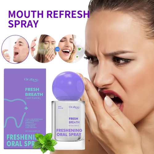 Minty Fresh Breath Freshener Mouth Oral Spray For Bad Breath Long ...