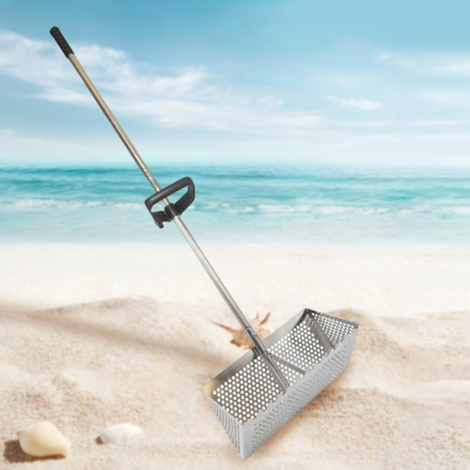 Sand Flea Rake, 51 inch Detachable Handle, 16 inch Wide Screen ...