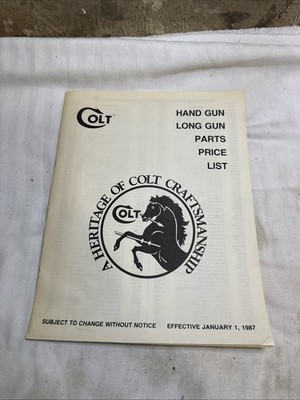 1987 Colt Hand Long Gun Parts Accessories Price list | eBay