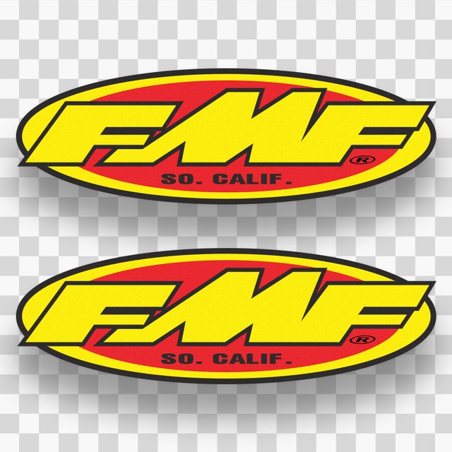 2x FMF Decals Stickers Vinyl Sponsor Logo Graphic Fender Moto Car Bike ...