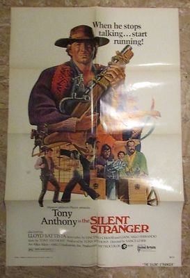 1975 THE SILENT STRANGER Original Movie Poster 1-SH FVF 7.0 Tony ...