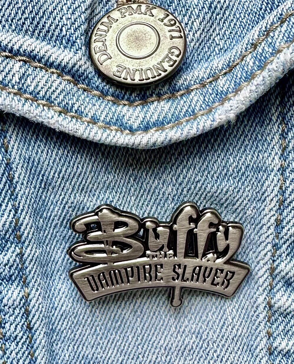 BUFFY THE VAMPIRE SLAYER ♡ Rare 90s Vintage BTVS Enamel Metal Pin Spike ...