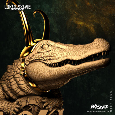 GROKI (LOKI), MARVEL, BUST, 70-200mm, FIGUR, FAN ART, 3D-DRUCK, STATUE ...