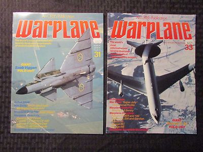 1980's WARPLANE Aviation Magazine #31 33 FN+ 6.5 w/ Fold-Out Posters | eBay