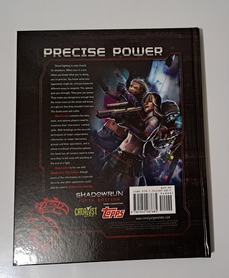 Shadowrun 5e Street Lethal Advanced Combat Rules Sourcebook Catalyst | eBay