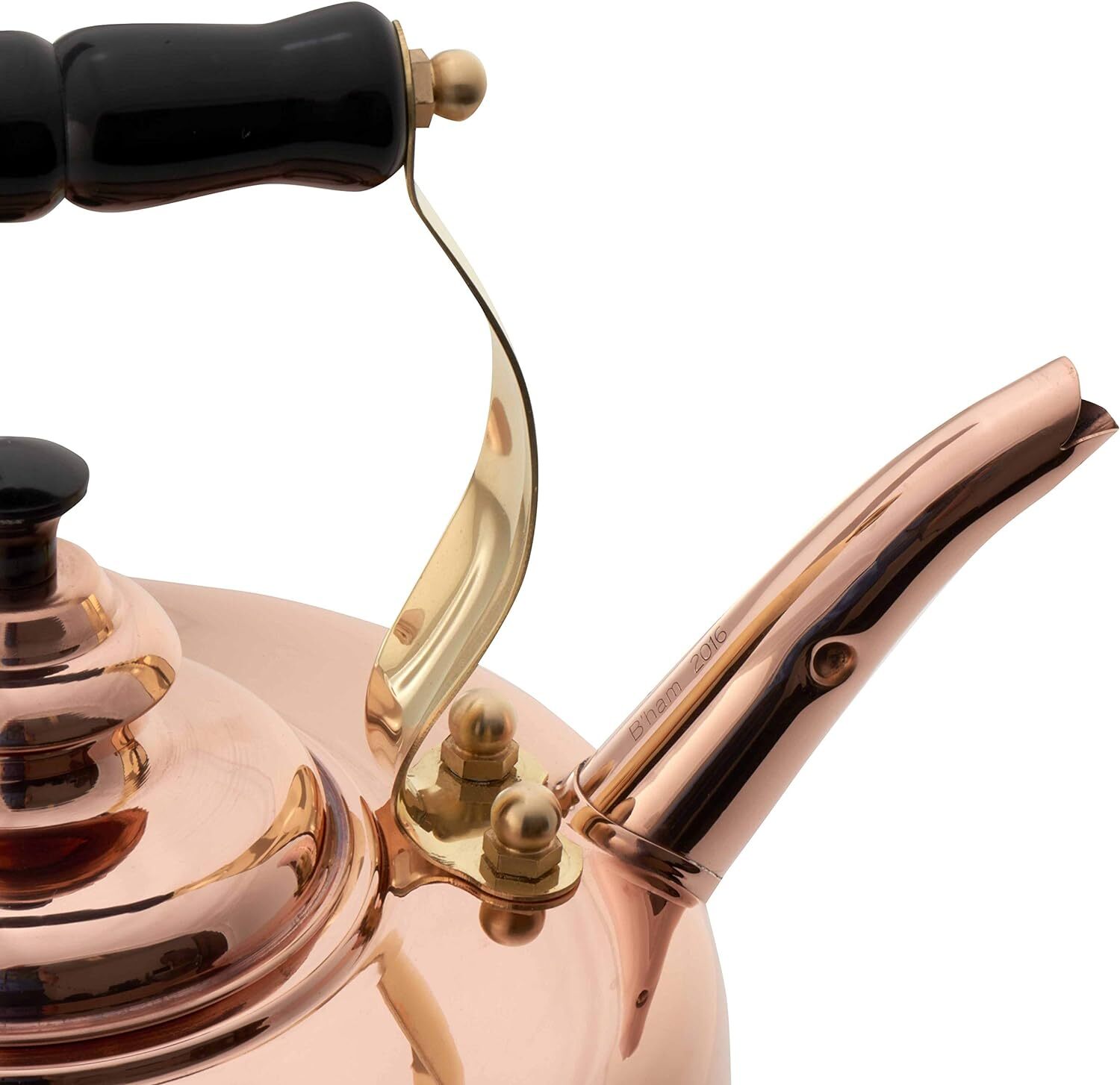 Simplex Kettles Kensington Solid Copper No. 1 Copper Finish 1.9 Quart ...