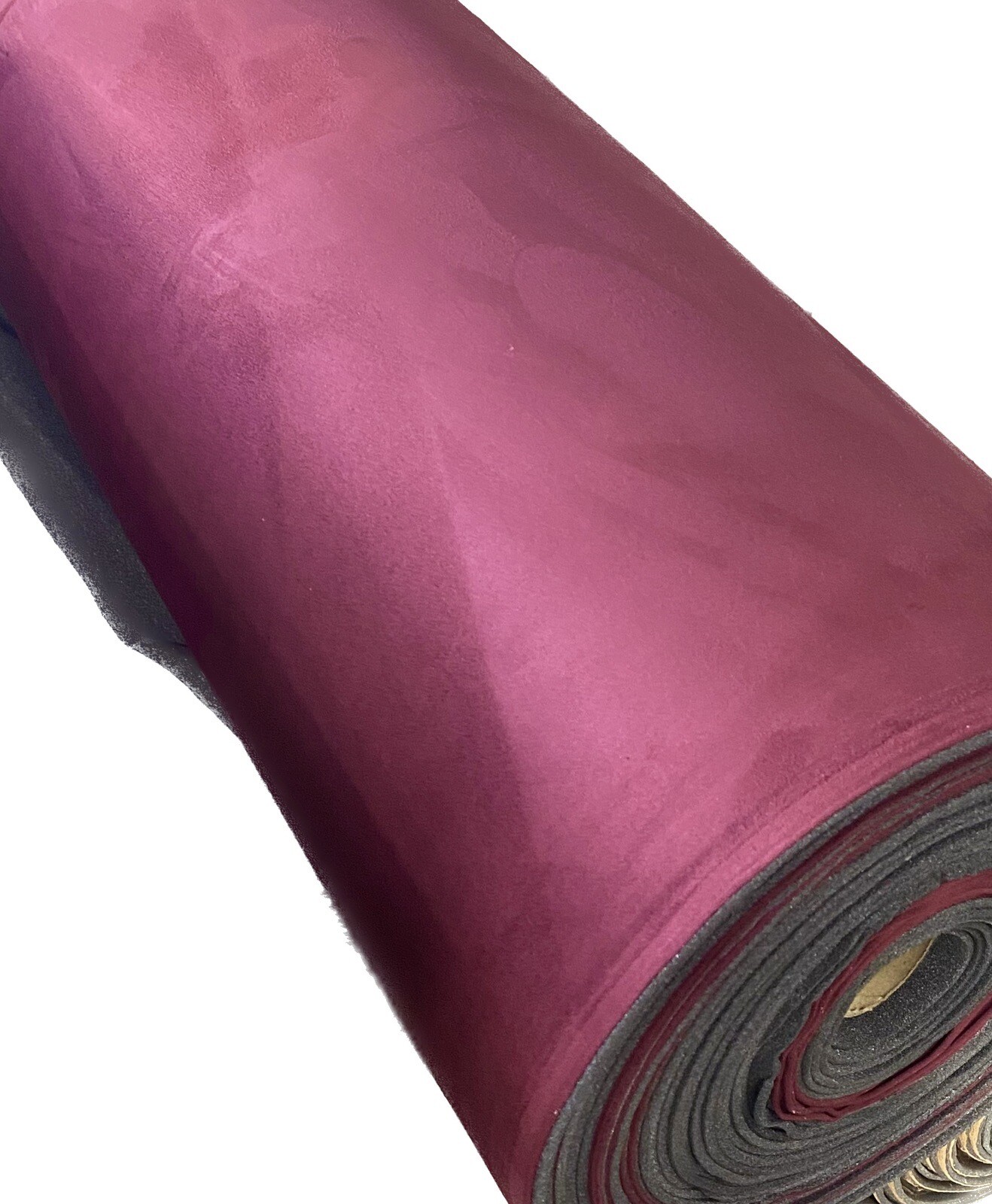 Foam Burgundy Suede Stretch Headlining Foam Backed Fabric 60" Wide by ...