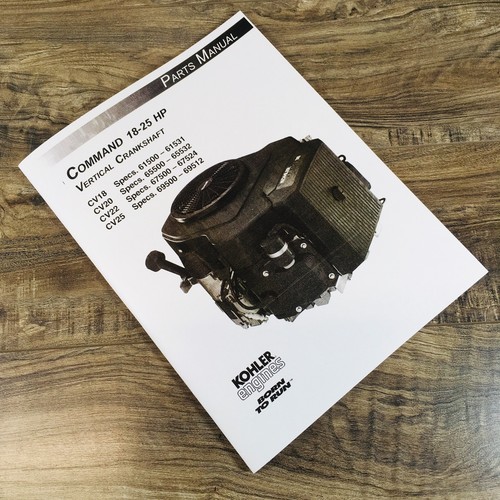Kohler Command CV18 CV20 CV22 CV25 Engine Parts Manual Catalog Book ...