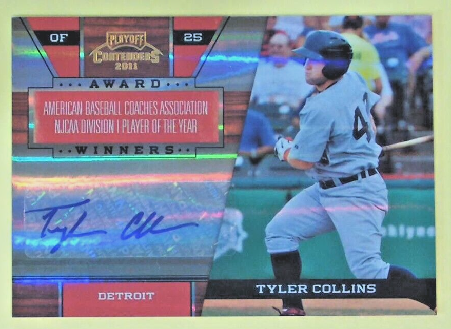 BB Tyler Collins 2011 Playoff Contenders Award Winners Autographs #5 87 ...