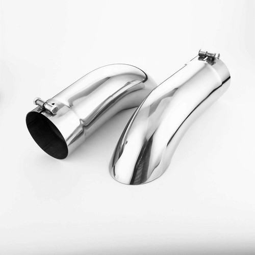 5" to 5" Diesel Truck Tailtips Turn Down Exhaust Tips Bolt On 16 ...