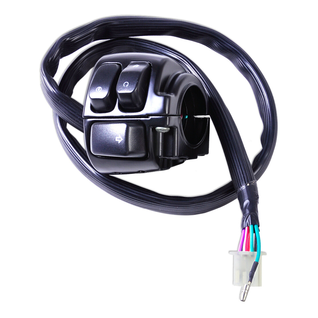 1"Recht Zündung Blinker Schalter Lenkerschalter Handlebar Switch für ...