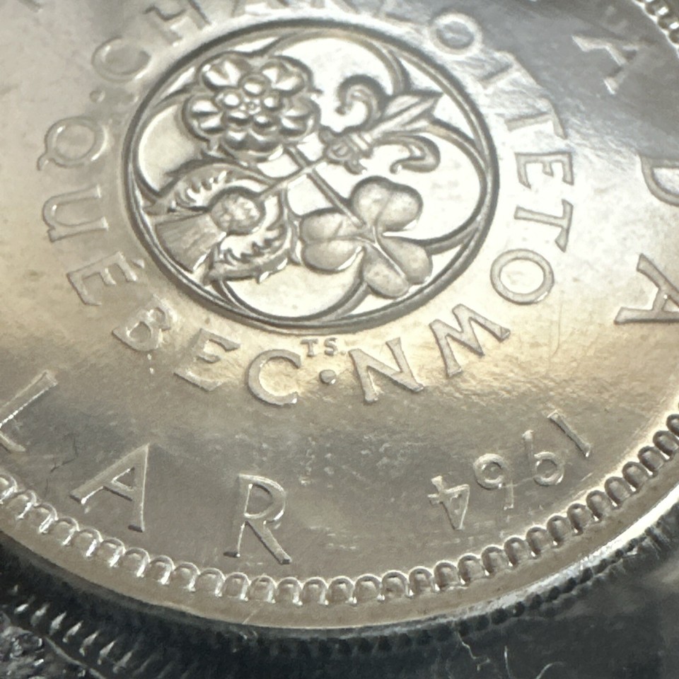 1964 *Missing Dot* Canada Silver Dollar Proof-like Uncirculated Coin | eBay