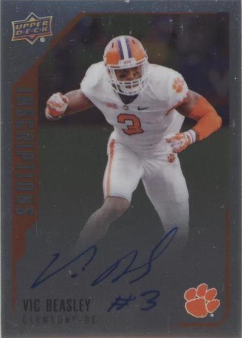 2015 Upper Deck Inscriptions - Vic Beasley #VB (AU, RC) for sale online ...