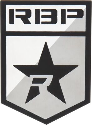 2x RBP Stainless Steel Universal Decal Emblem Badge Sticker 3-1/8 x 4-1 ...