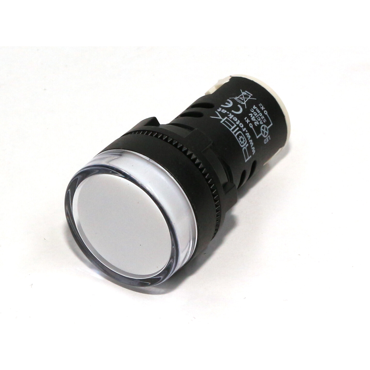 Schalttafel Leuchte Signalleuchte Signallampe LED 24V Weiss 29mm ...