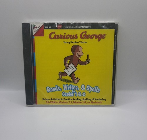 CURIOUS GEORGE READS, WRITES, & SPELLS GRADES 1 &2 FOR MAC/WINDOWS CD ...