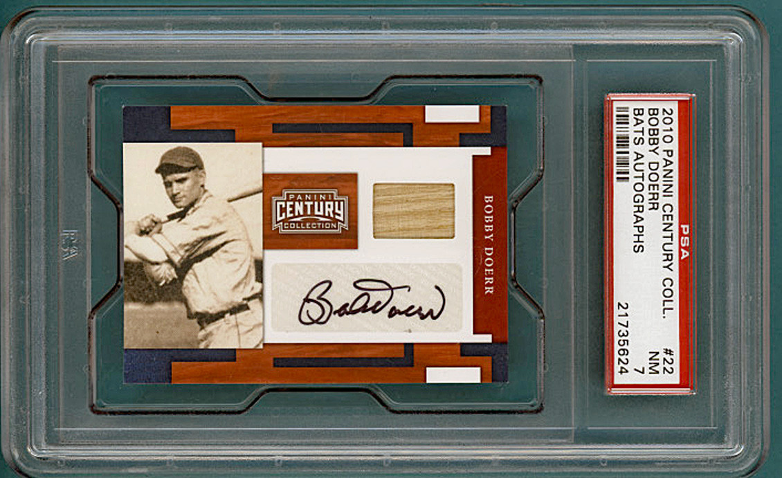 2010 Panini Americana Bobby Doerr Auto Issue /50 - #22 PSA 7! Red Sox ...