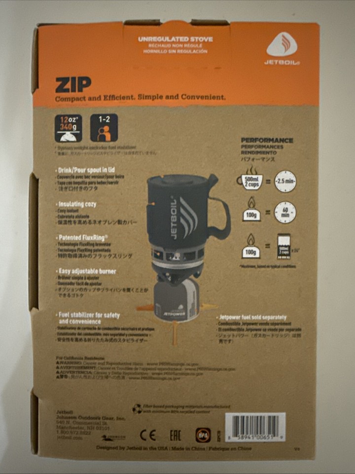 Jetboil .8L (NEW) ZPCB (Fuel Not Included) | eBay