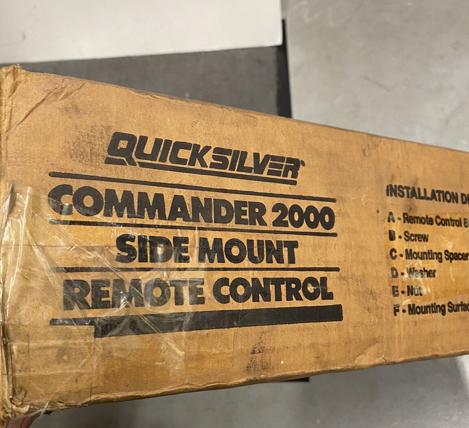 QUICKSILVER MERCURY #16905A20 COMMANDER 2000 REMOTE CONTROL, FREE ...