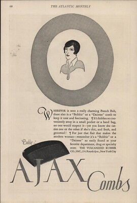 Ajax Combs - 1925 - The Charming French Bob Hairstyle - Vintage ...