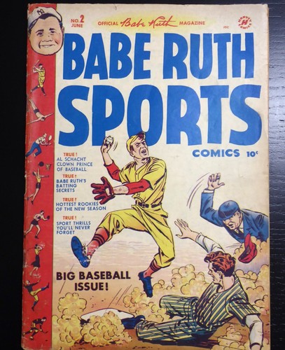 Babe Ruth Sports Comics #2, VG June 1949, Baseball | eBay