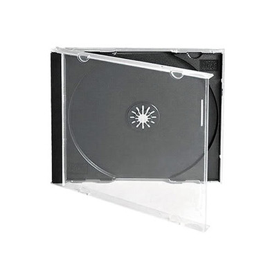 200 Single CD Jewel Case Cases 10mm 10.4mm Black Tray High Quality ...