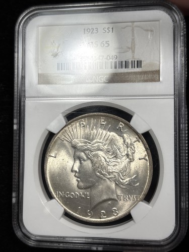 (#446) 1923 Peace Dollar $1 NGC MS65 | eBay