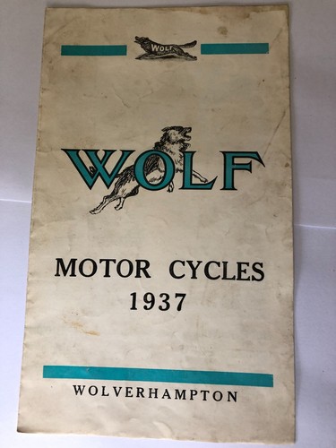 Wolf Motor Cycles Wolverhampton 1937 Original Brochure | eBay