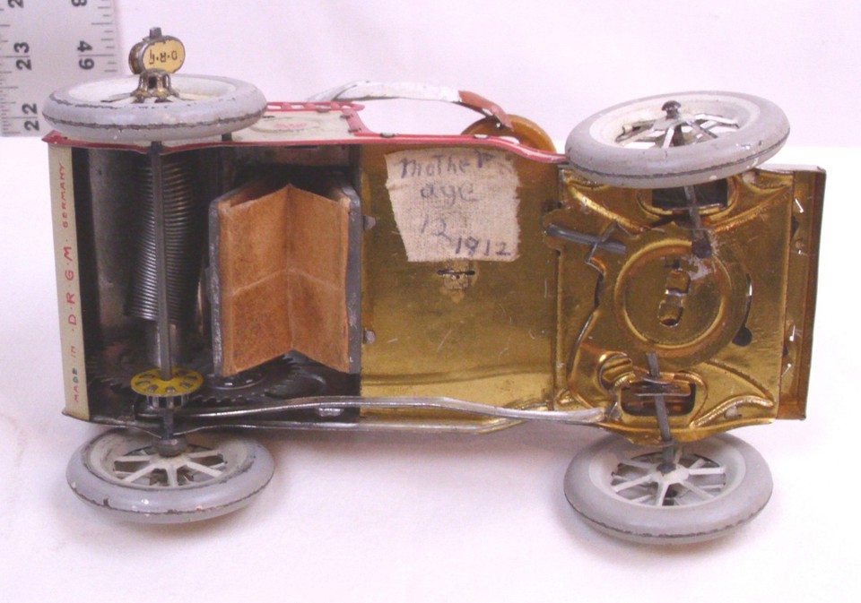 LEHMANN OF GERMANY 1903 TUT TUT CAR TIN WIND UP TOY WORKS! | eBay