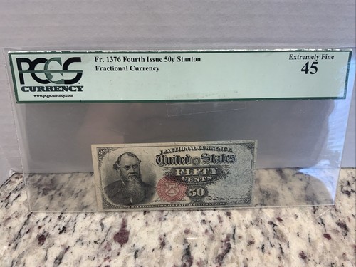 U.S. paper graded EF 45 PCGS Fr. 1376 Fractional Currency Fourth Issue ...