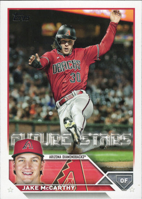 2023 Topps Jake McCarthy #422 Arizona Diamondbacks Future Stars MLB ...