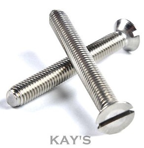 M3, M4, M5mm Slotted Countersunk Stainless Steel Machine Screws, Csk ...