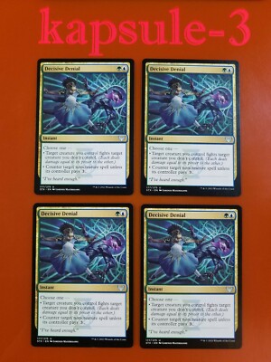 4x Decisive Denial | Strixhaven School of Mages | MTG Magic Cards | eBay