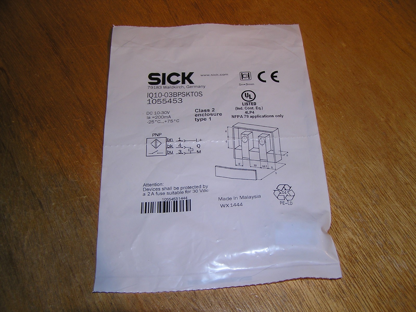 NEW - Lot of 4x SICK IQ10-03BPSKT0S 1055453 / 1 055 453 Inductive ...