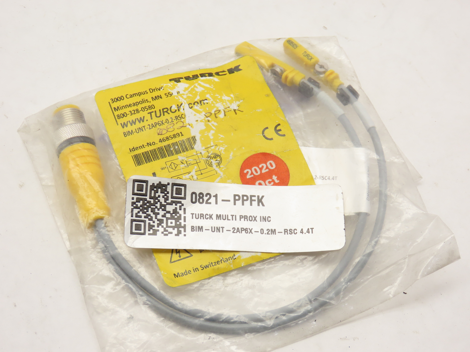 Turck Magnetic Field Cylinder Position Sensor BIM-UNT-2AP6X-0.2M-RSC4 ...