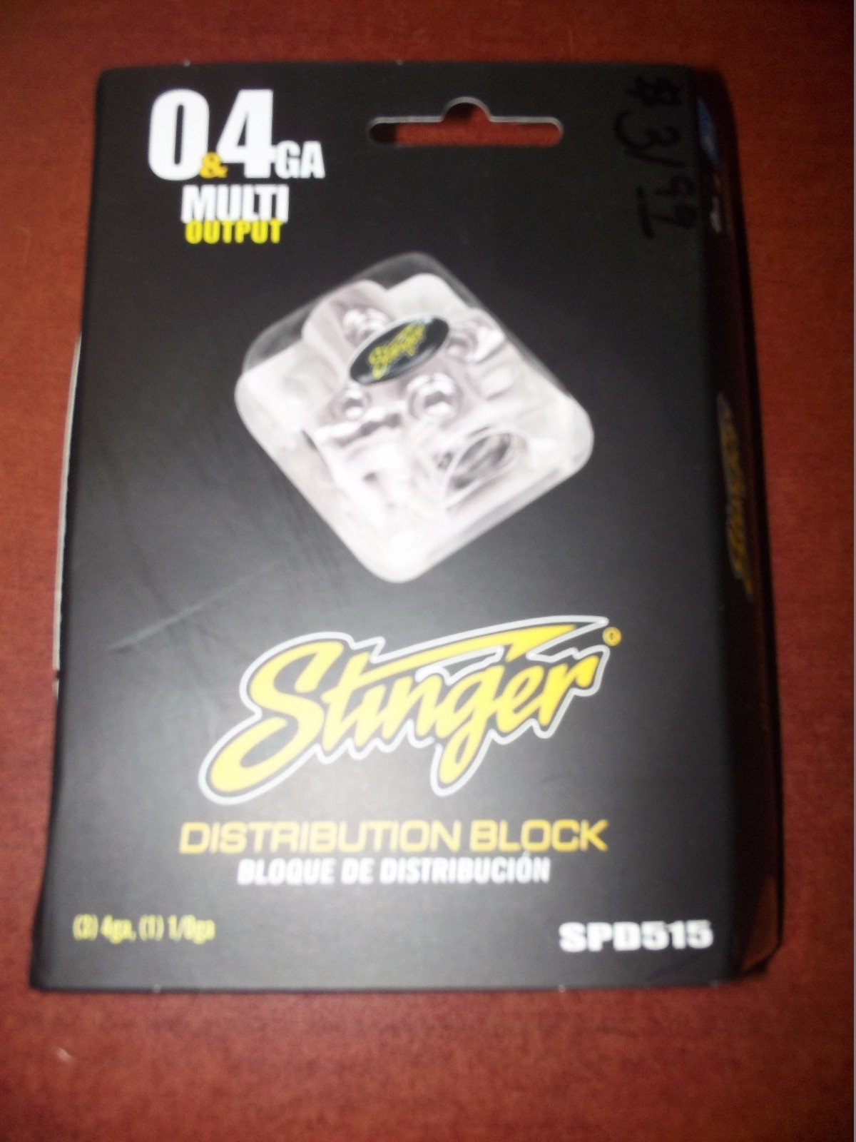 NEW STINGER PRO SPD515 DISTRIBUTION BLOCK 1/0 GAUGE INPUT (3) 4 GAUGE ...