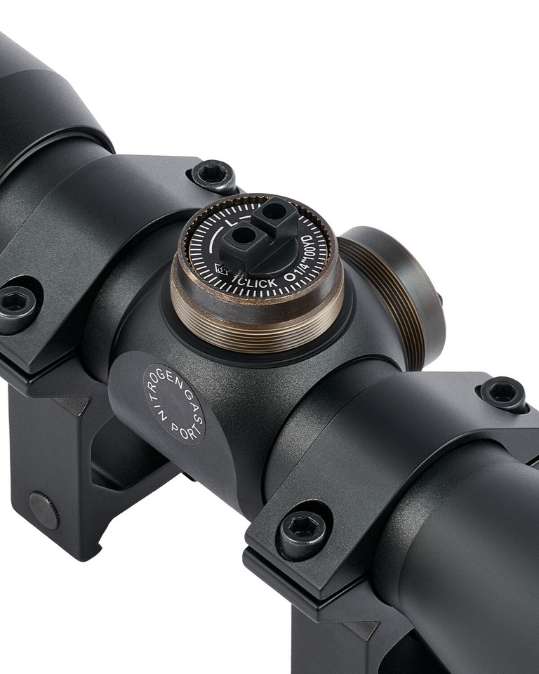 PINTY Compact 4x32 Rifle Scope Crosshair Mil Dot Optics Hunting Scope w ...