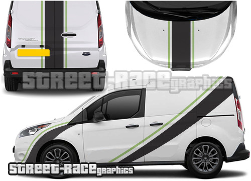 Ford Transit CONNECT rally 003 decals stickers graphics racing stripes ...