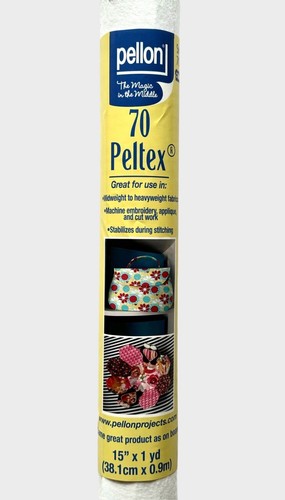 Pellon 70 Peltex Ultra-Firm Sew-In Stabilizer-15"X1 Yard 2-Pack for ...
