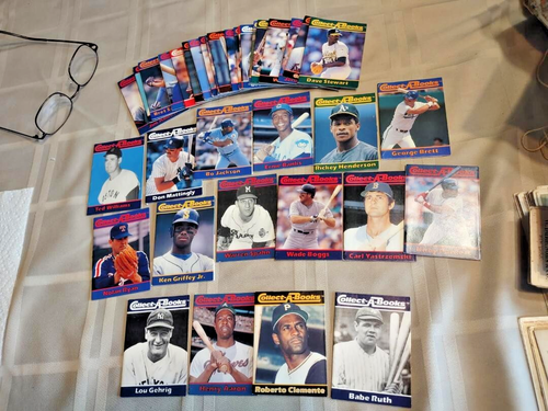 (36) 1990 CMC Baseball Collect-A-Books Cards Clemente Babe Ruth Nolan ...