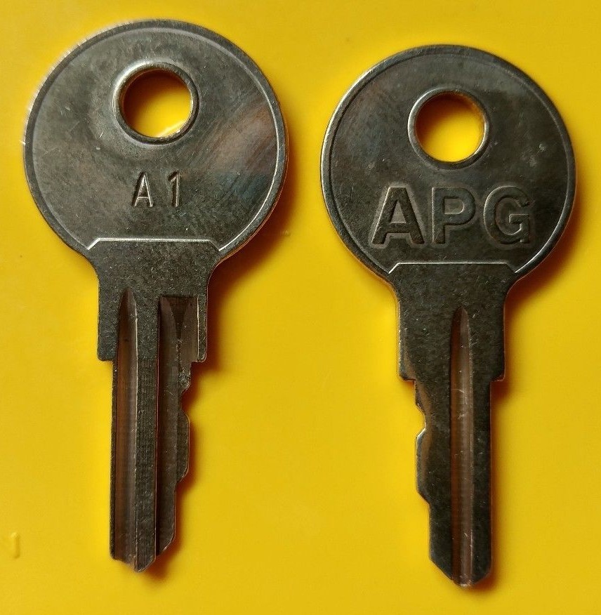 A1-A10 Cash Drawer Key Pair Fits Oracle MICROS NCR Verifone Ruby Aloha ...