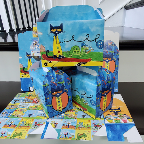 Pete The Cat balloon cupcake birthday party decoration theme idea ...