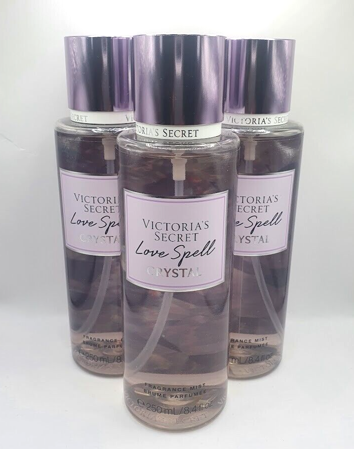 VICTORIA'S SECRET LOVE SPELL CRYSTAL BODY MIST 8.4 FL OZ (SET OF 3) | eBay