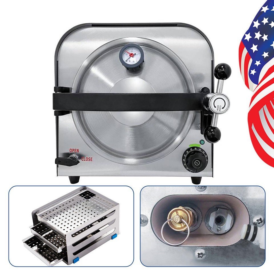 14L-22L Dental Autoclave Steam Sterilization Class B Sterilizer with ...