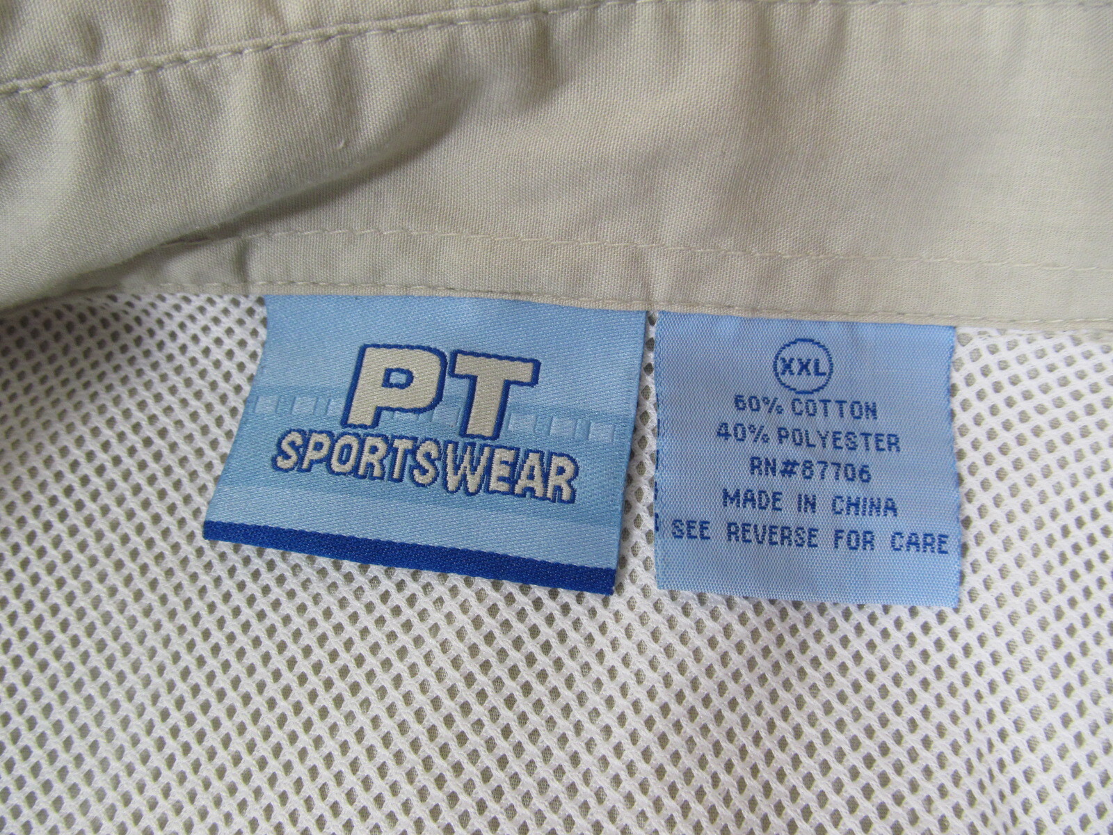 PT SPORTSWEAR XXL Activewear Fishing Hiking Shirt Vented Button-up Roll ...