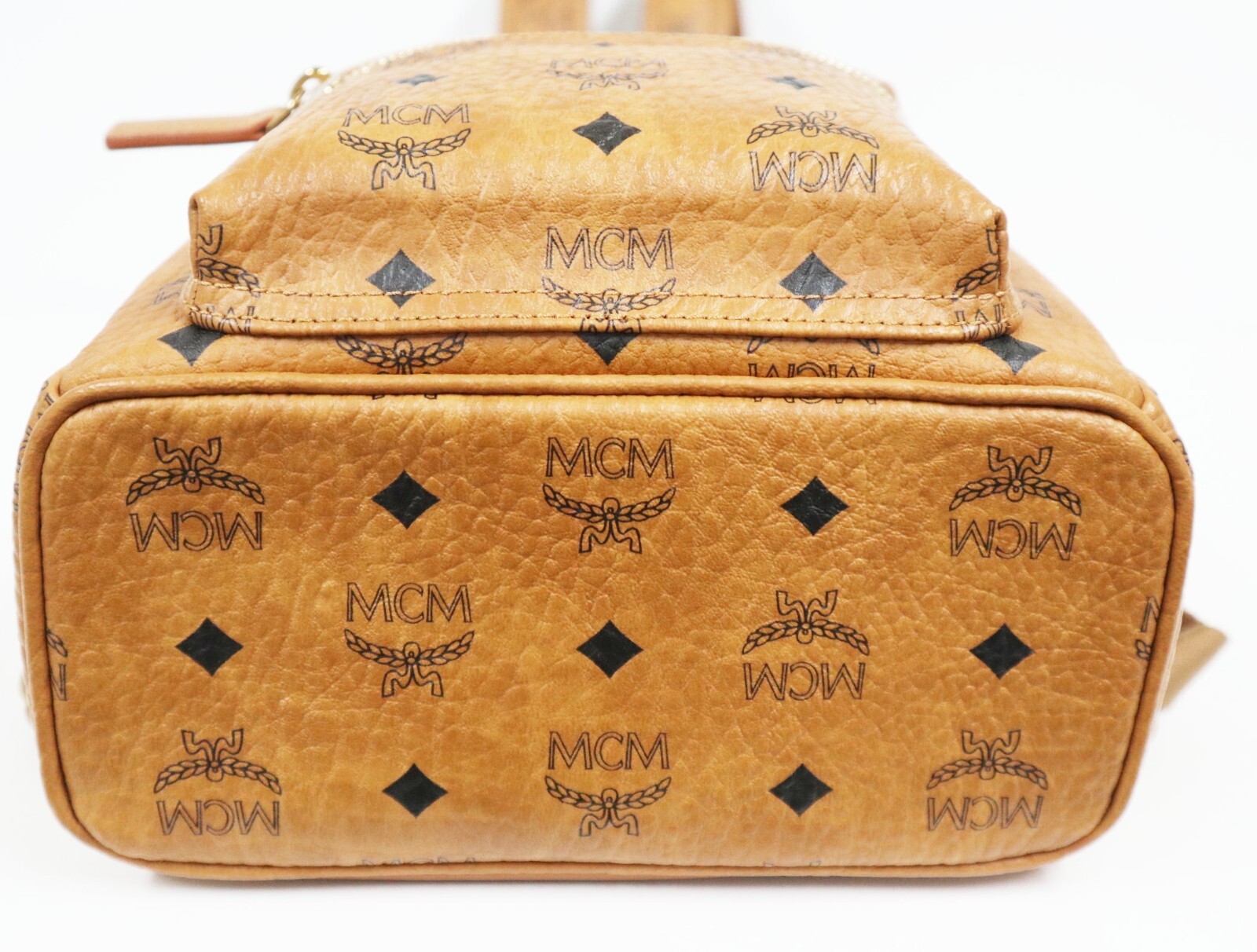 MCM Mini Stark Side Stud Backpack Leather Brown Viset… - Gem