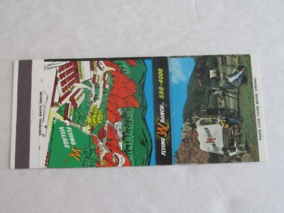 U599 Vintage Matchbook Cover CO Colorado Flying W Ranch | eBay