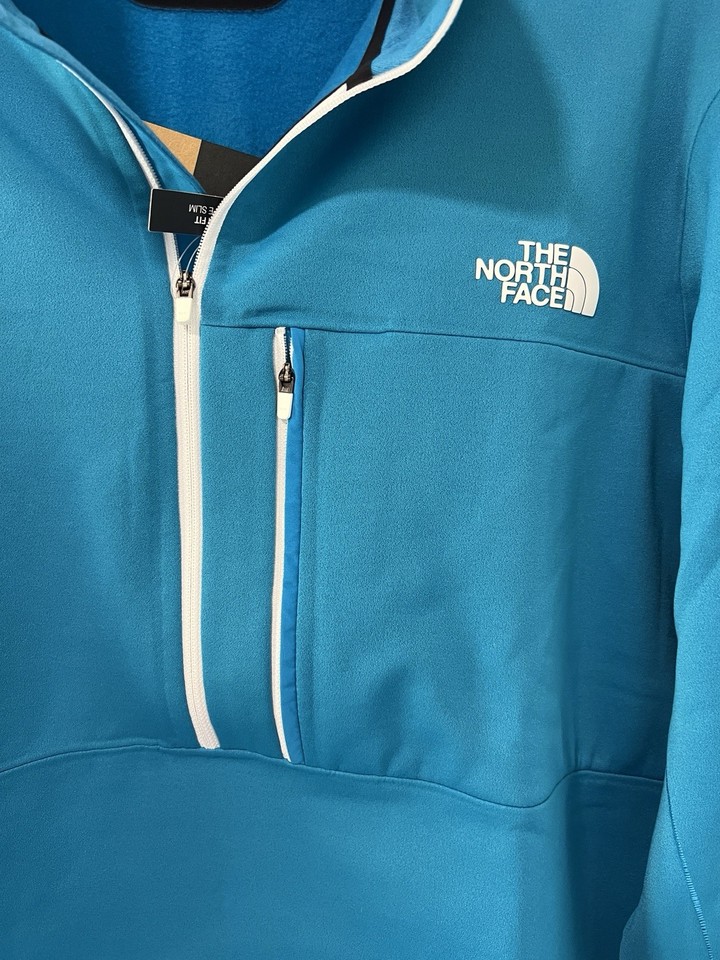 The North Face M Tagen 1/4 Zip Flc Acoustic Blue X Large Slim Fit | eBay