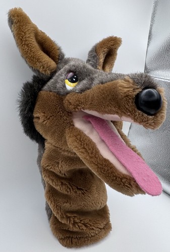 Wolf Hand Puppet Plush Dakin Applause Wolfgang 1983 Big Bad Wolf Coyote ...